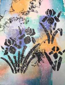 Tissue Paper and Stencil | creativeartworksblog
