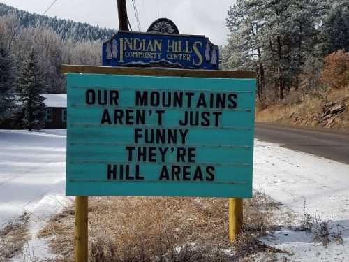 Indian Hills Signs | creativeartworksblog