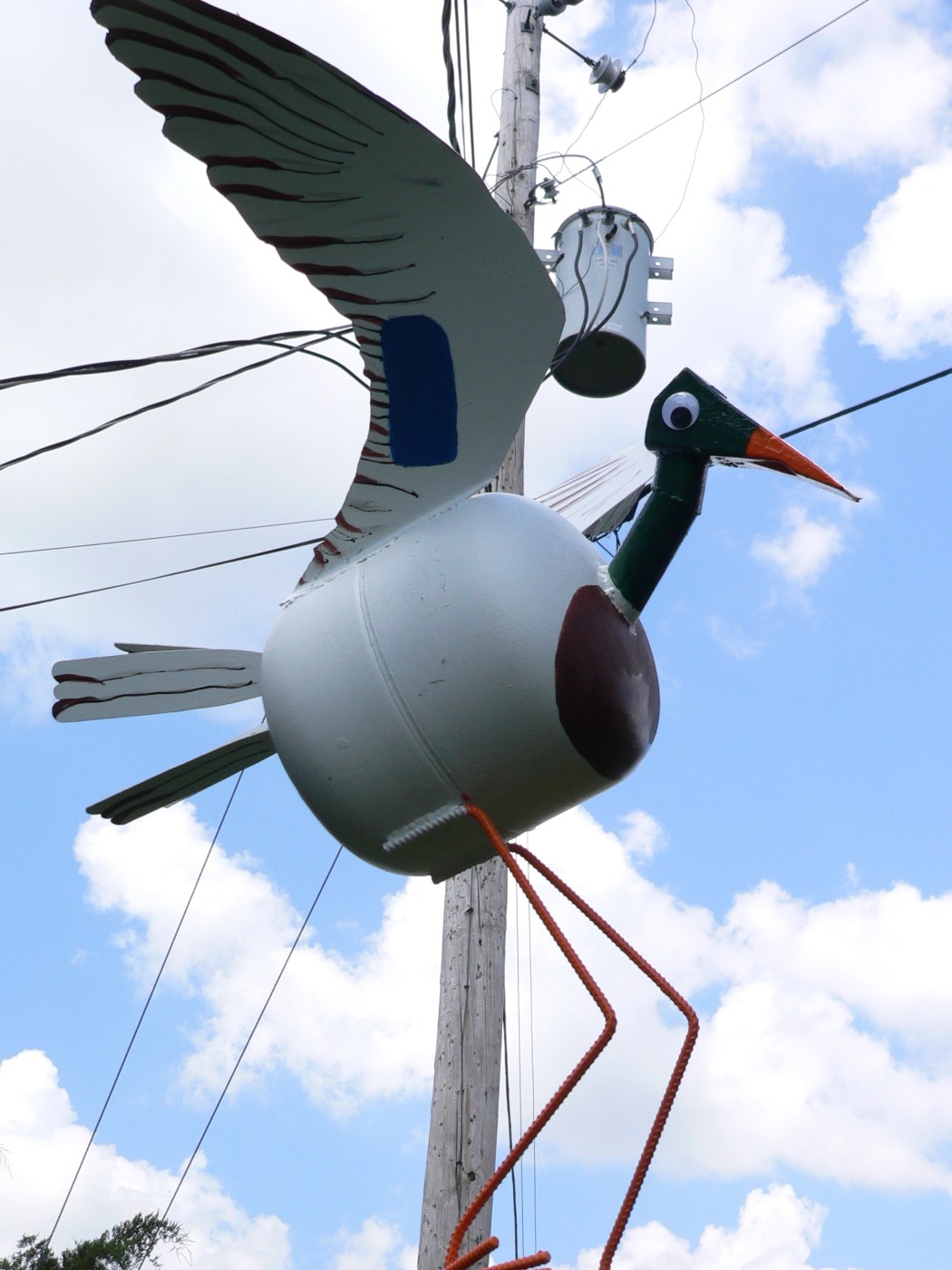 yard critters made from propane tanks and scrap metal ...